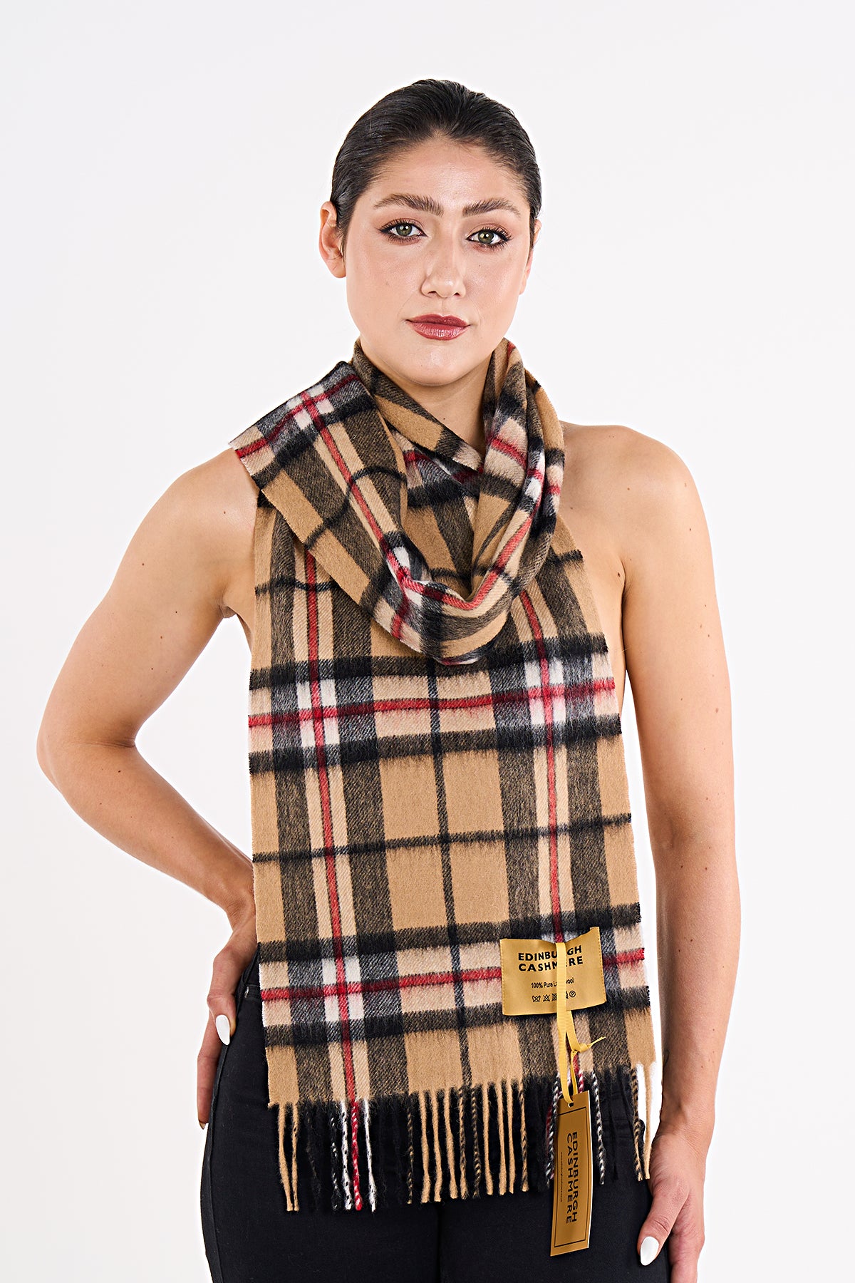 Luxury Scarf EC Check Exclusive Iconic Design – Edinburgh Cashmere