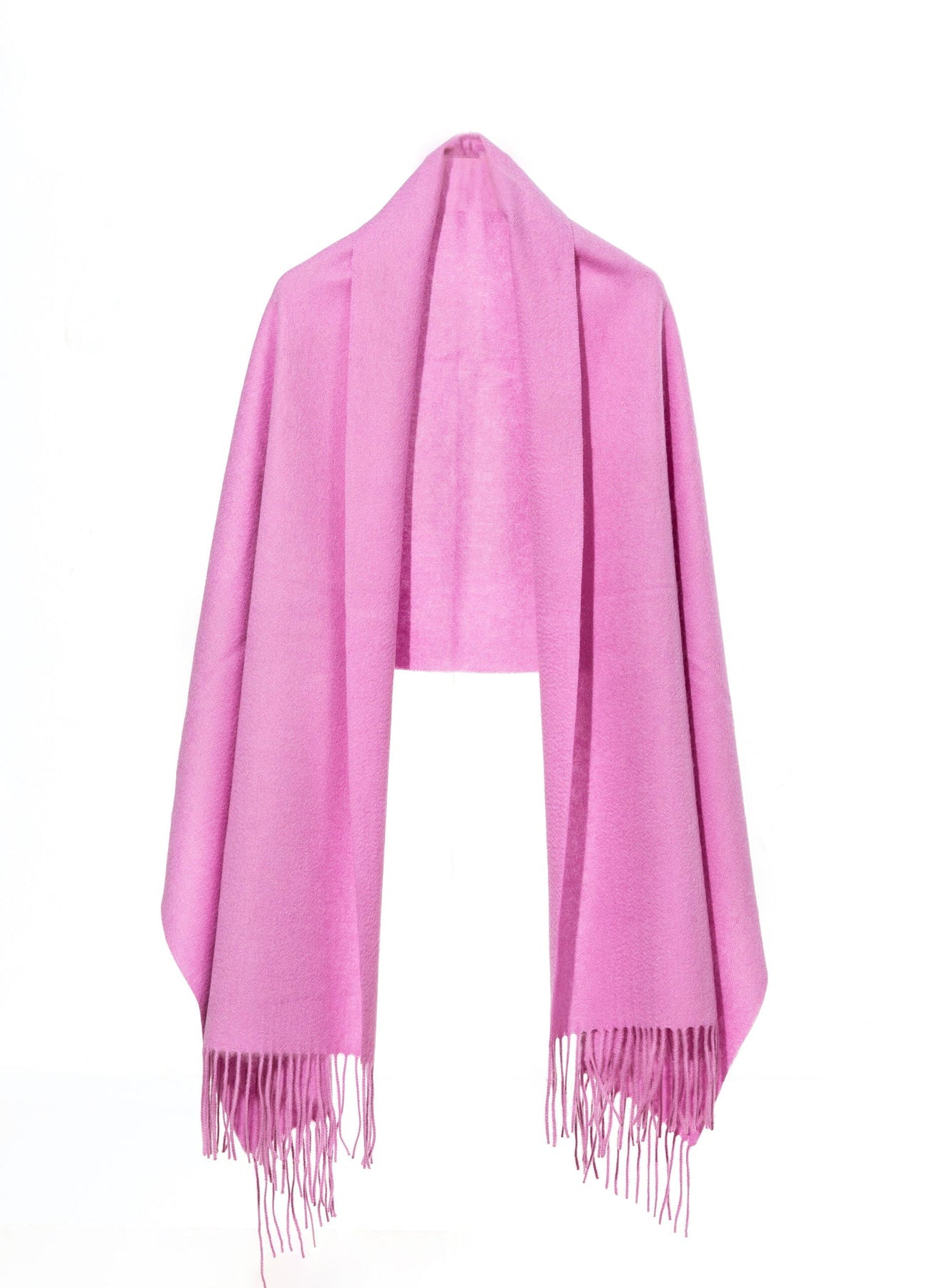Plain Dark Pink Stole 100% Pure Lambswool | Edinburgh Cashmere